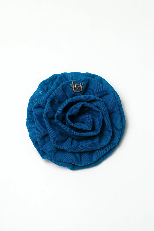 Bloom Forward Brooch - Enamel Blue | Olaben